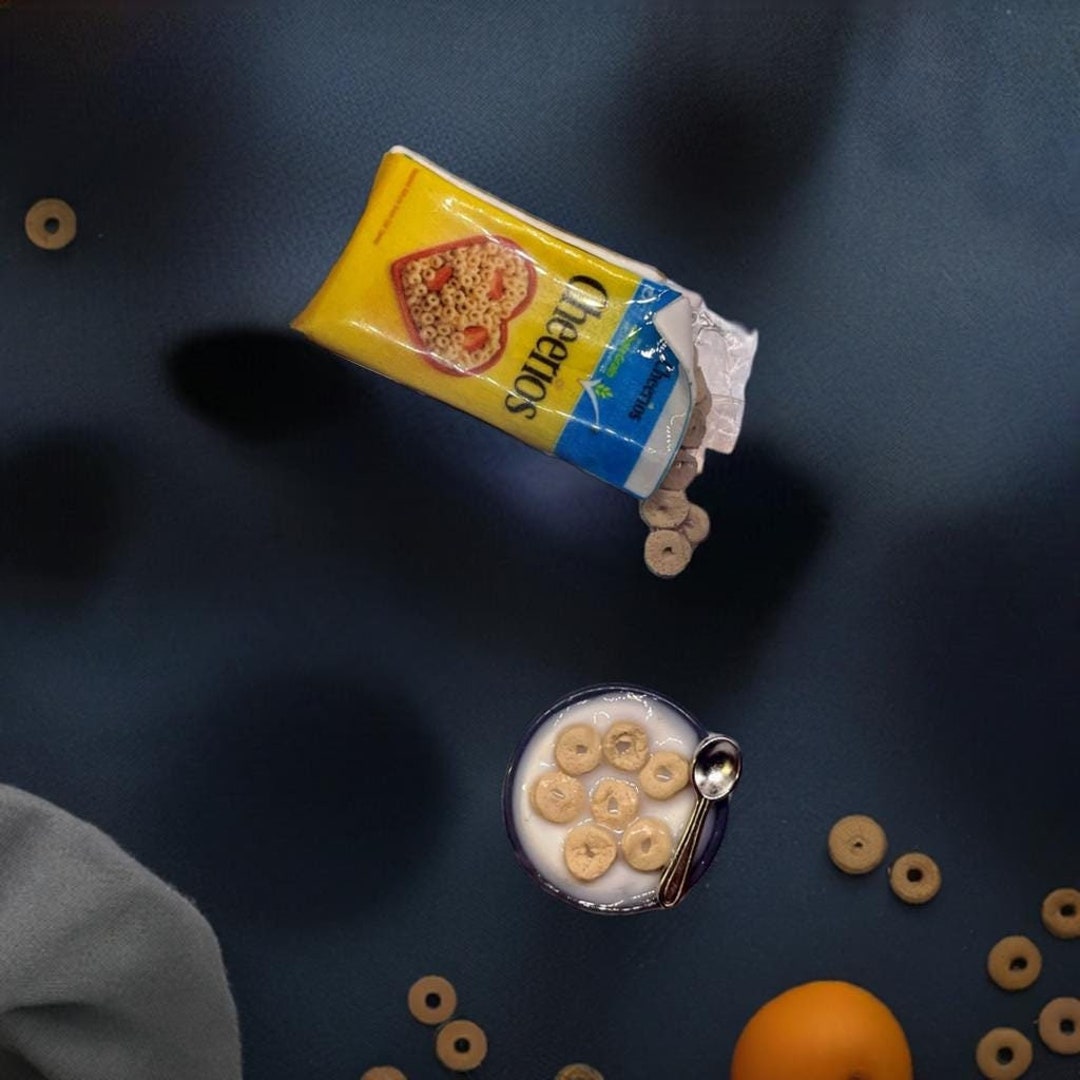 Food Fridge Magnet| Cheerios Cereal Bag & Bowl Magnet| Kitchen Decor ...