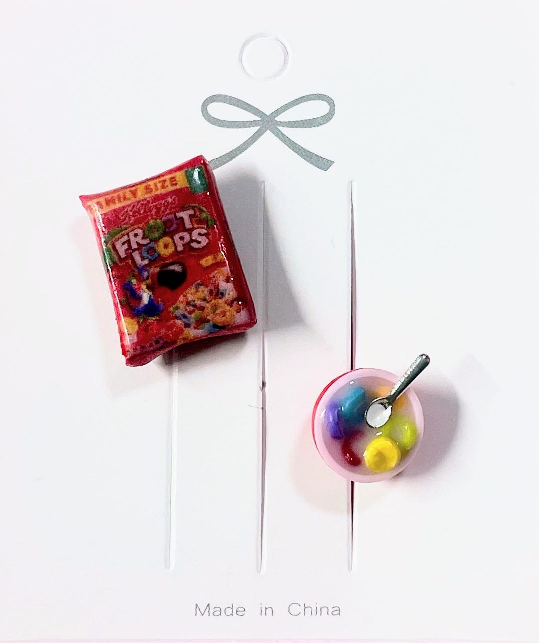 Food Pins Froot Loops Cereal Food Pin Handmade Gift Fake Food Mini Food ...