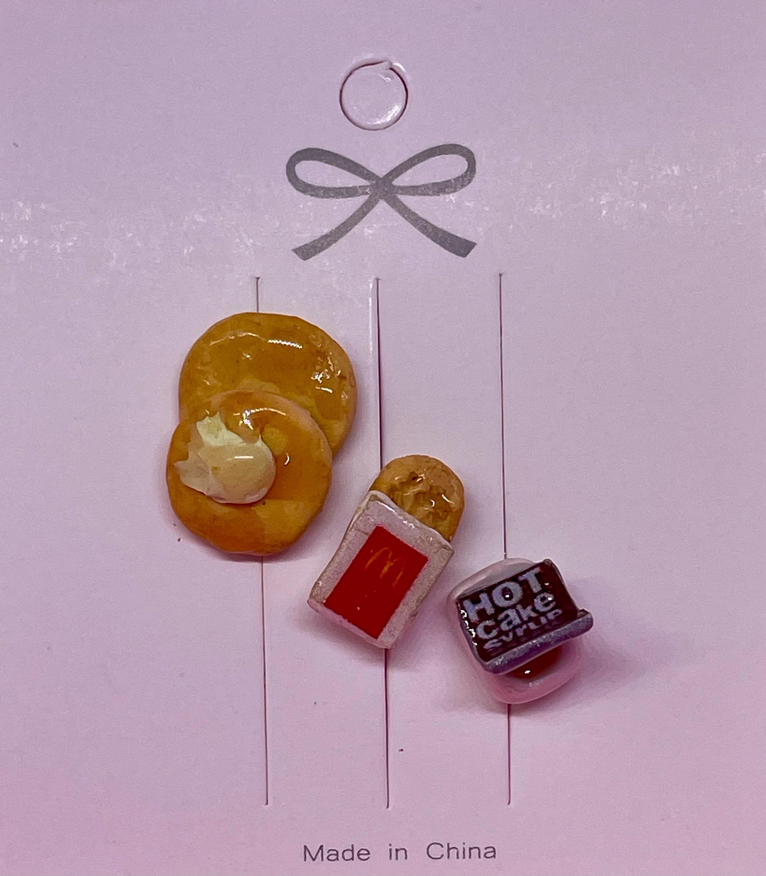 Food Pins| Mcdonald’s Breakfast Pins|realistic Food | Handmade Gift ...