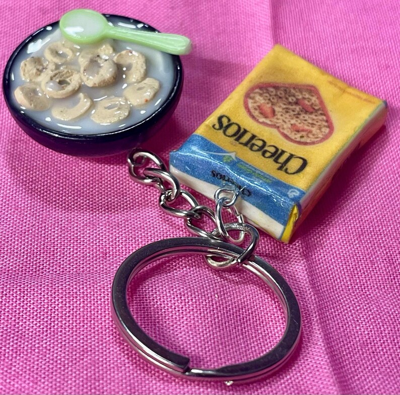 Miniature Food Keychain | Cheerios Cereal Food Keychain |fun Keychains ...