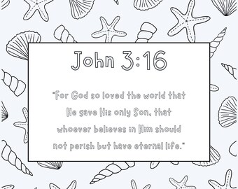 Romans 6:23 Bible Verse Scripture Memory Coloring Page Set for Children ...