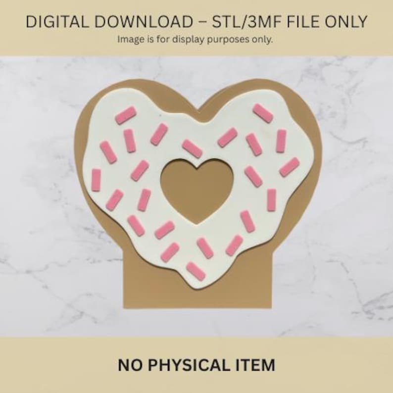 3D Donut Valentines Desk Organizer Set | Paperclip, Pen & Note Holder ...