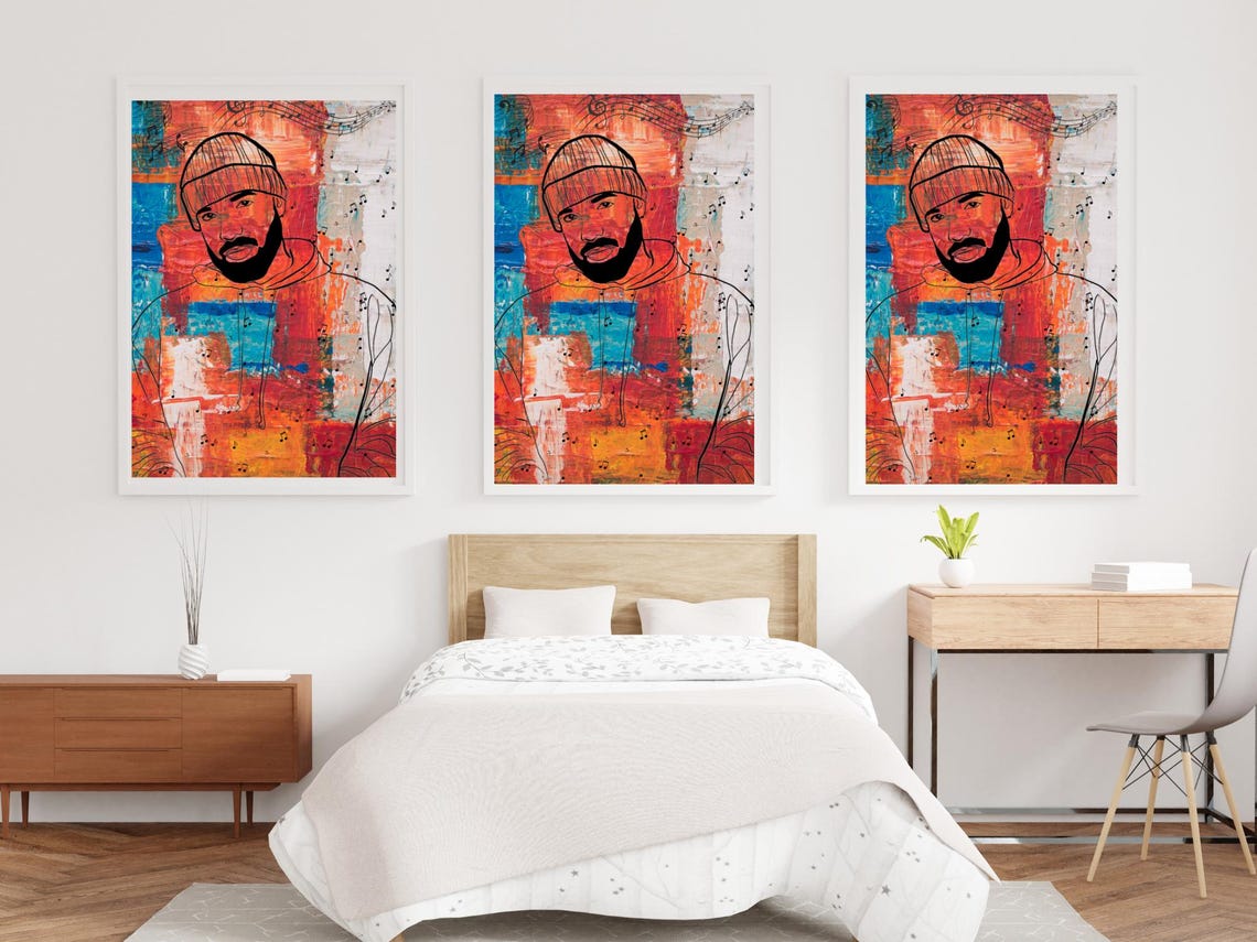 Drake Album Poster, Album Cover Wall Art, Digital Poster, Drake Art ...