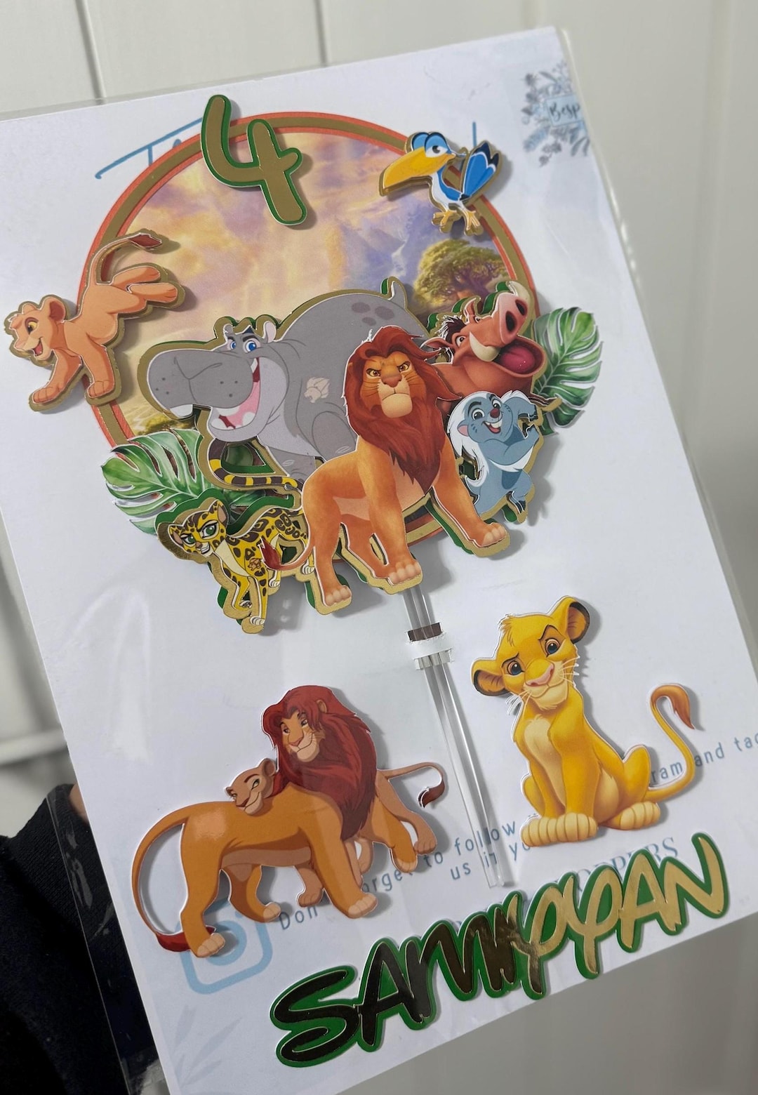 Lion King Themed Cake Topper || Cake Topper Set - Etsy