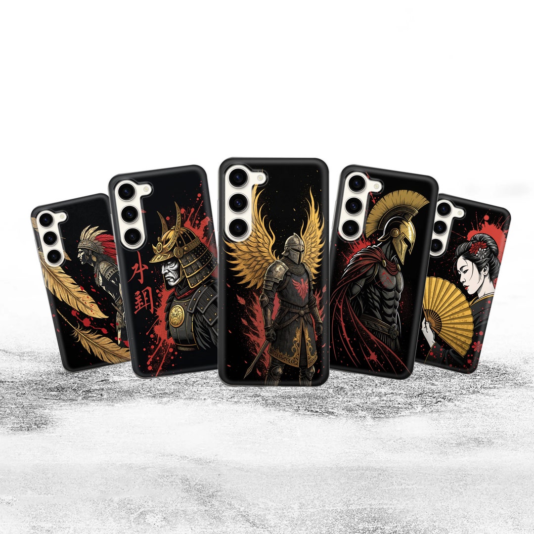 Geisha Samurai Phone Case Knight Spartan Warrior Cover for Samsung ...