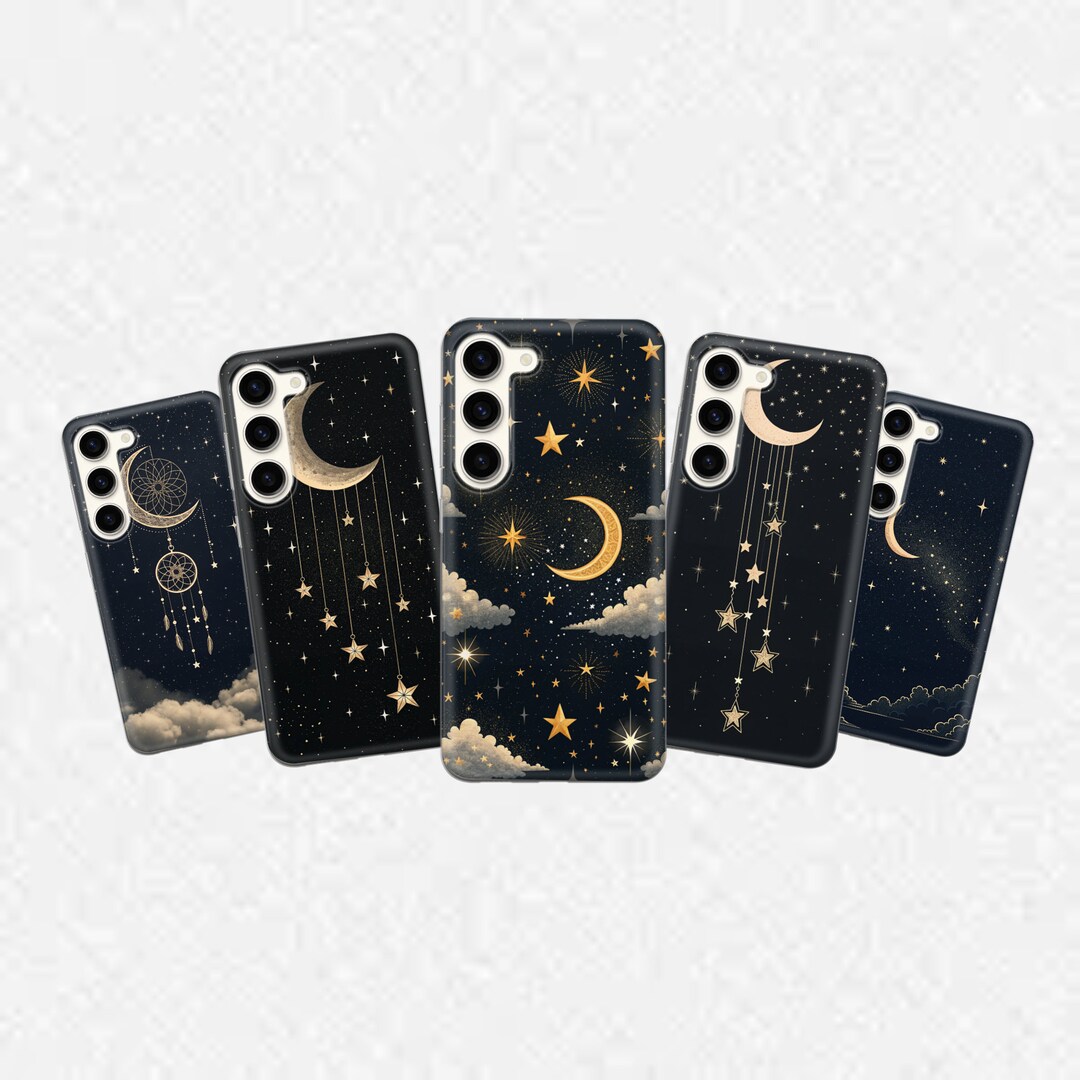 Lunar Phone Case Night Sky Cover for Samsung Galaxy S24 FE S23 A16 A55 ...