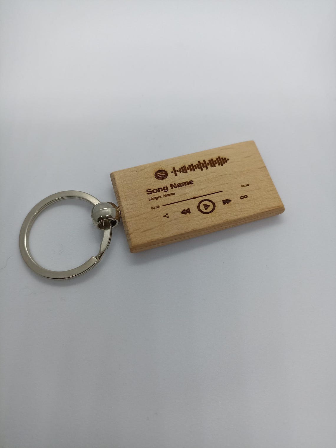 Spotify Keychain, Spotify Code Keyring, Personalised Music Wood Keyring ...