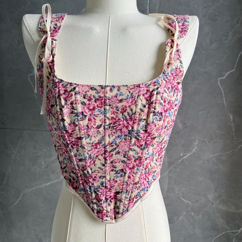 Pink Corset - Etsy