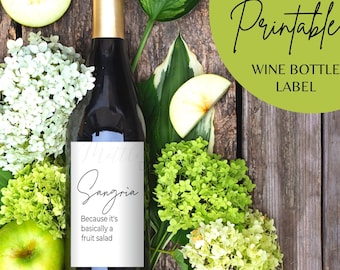 Sangria Bottle - Etsy