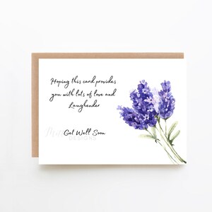 Printable Get Well Soon Card, Encouragement Greeting Card , Floral Feel ...