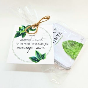 Printable Mint Pioneer Gift Tags, Peppermint Instant Download Favor ...