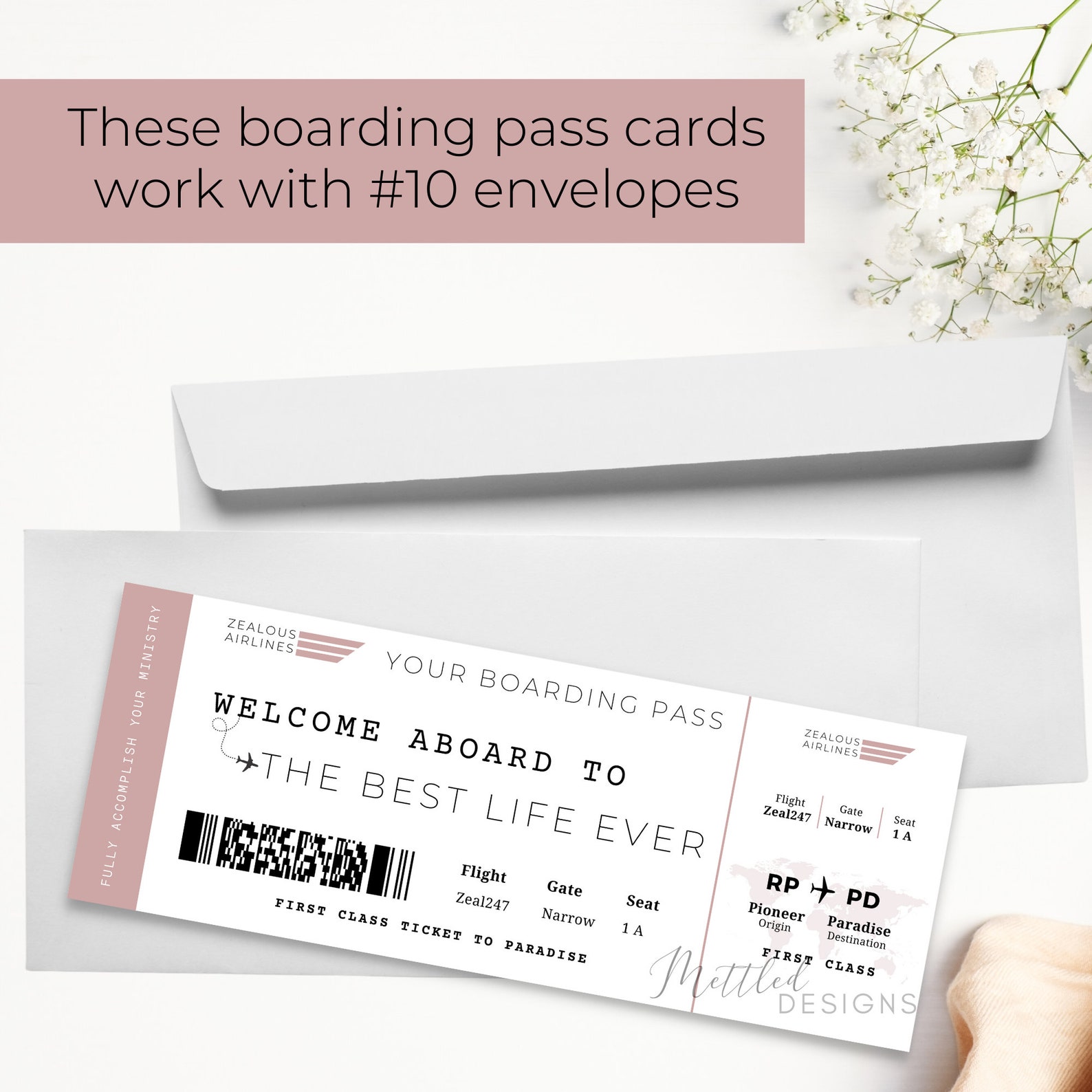 JW Best Life Ever Printable Boarding Pass Cards, Digital Download JW ...