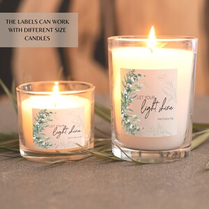 Printable Bible Verse Candle Label, Matthew 5:16 Instant Download ...