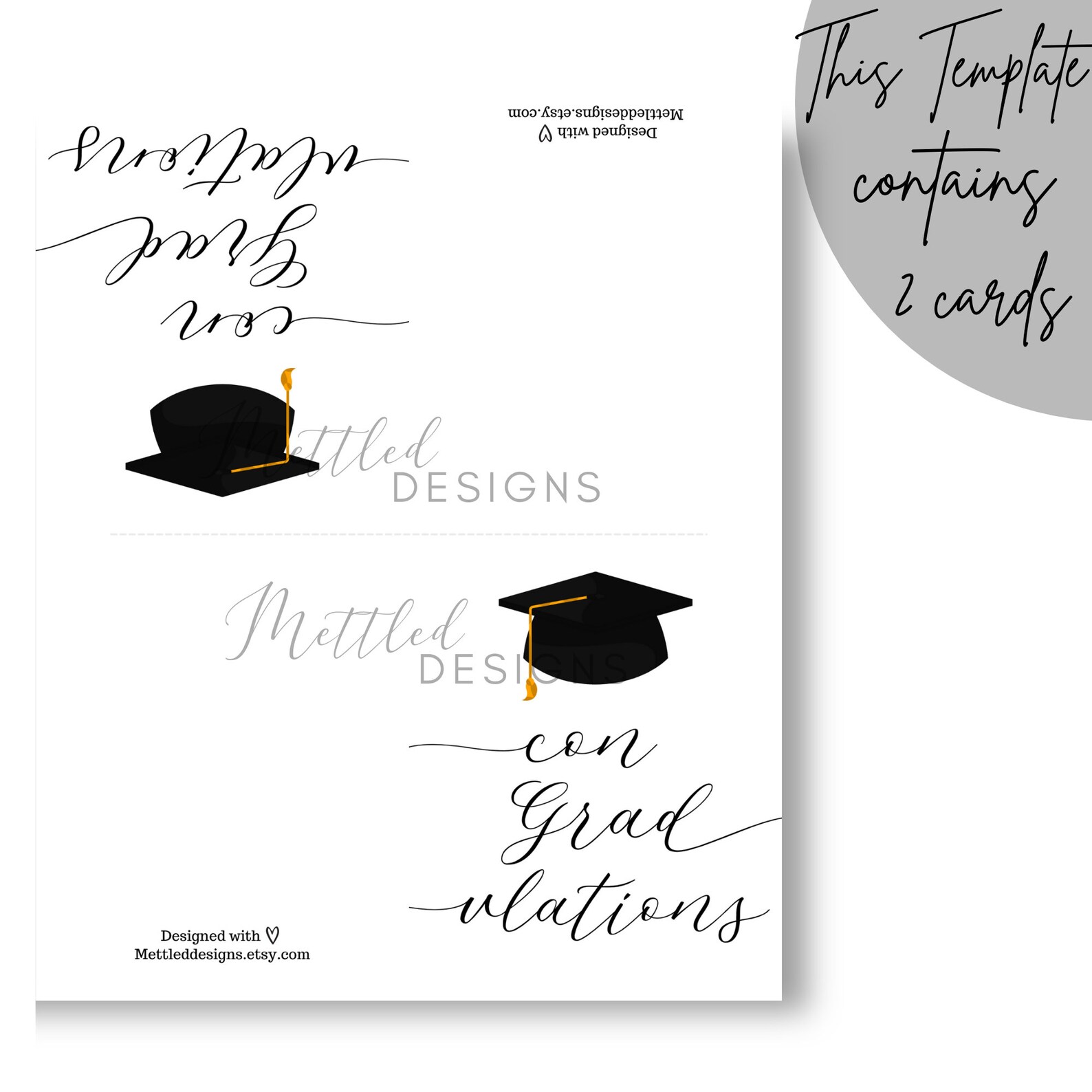 Printable Congradulations Graduate Greeting Cards, Digital Download ...