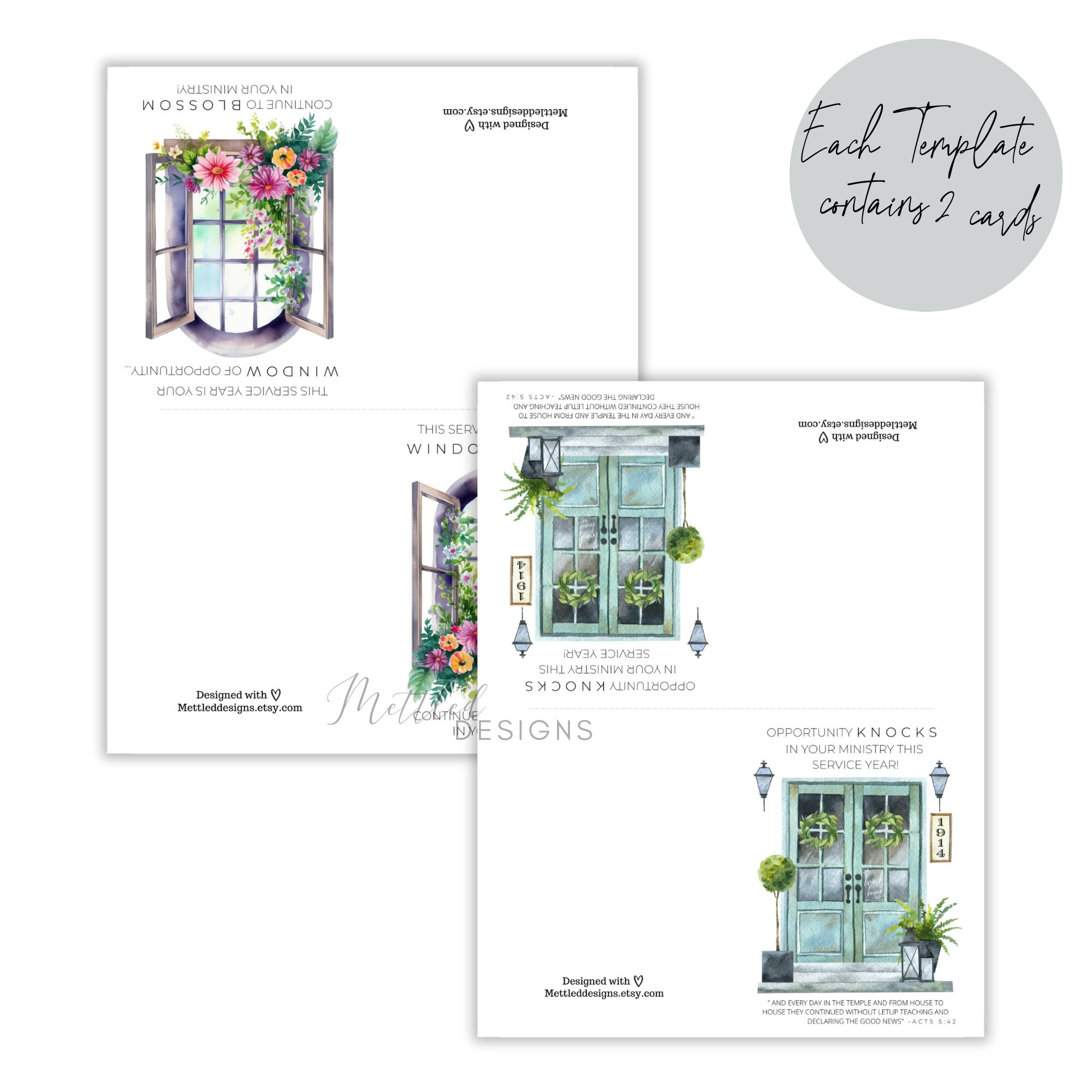 JW Pioneer Service Year Printable Greeting Card, Digital Download ...