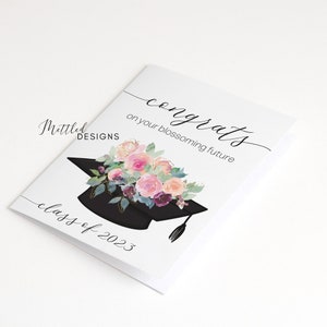 Printable Floral 2023 Graduation Greeting Cards, Digital Download Funny ...