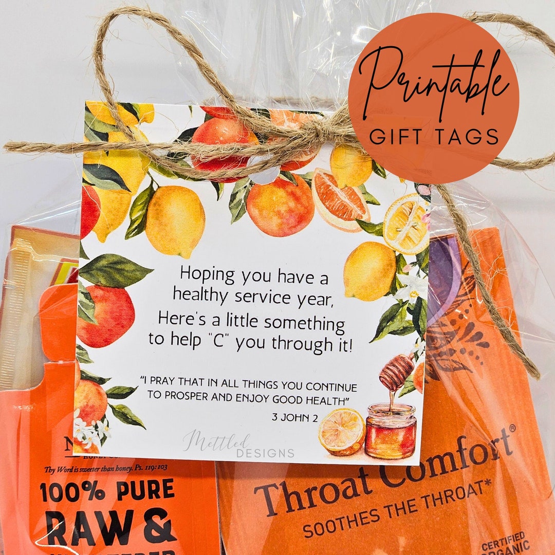 Printable Pioneer Wellness Gift Tags, 3 John 2 Wellness Instant ...