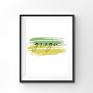 Grogu Wall Art Printable, the Mandalorian Wall Art, Baby Yoda Wall Art ...