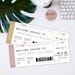 JW Custom Baptism Printable Boarding Pass Card, Digital Download ...