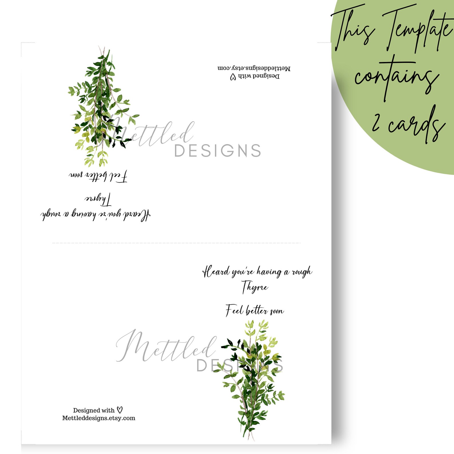 Printable Get Well Soon Card Encouragement Greeting Card - Etsy