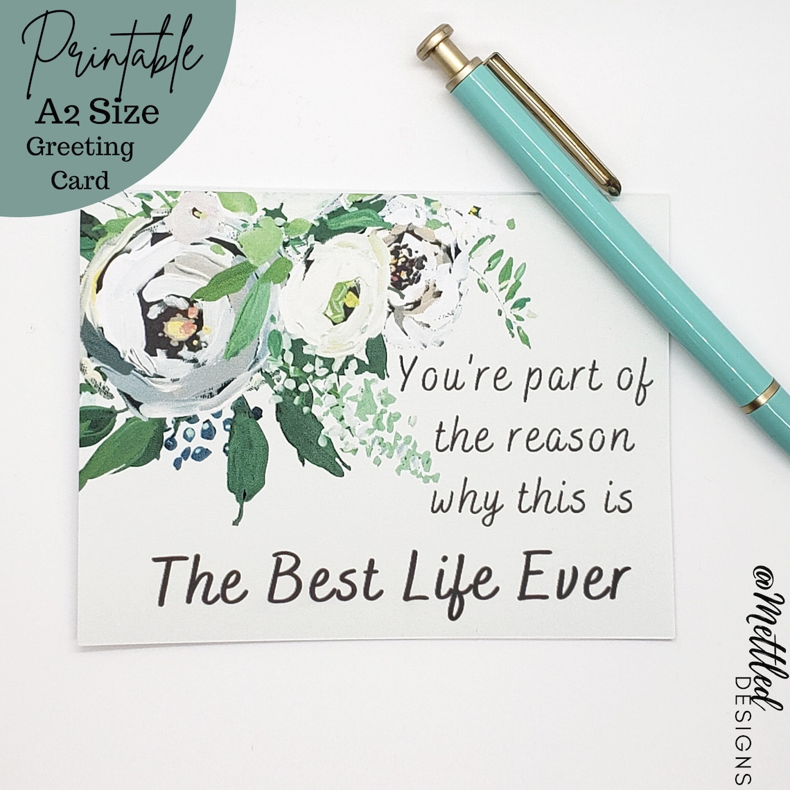 JW Best Life Ever Printable Greeting Card Digital Download | Etsy