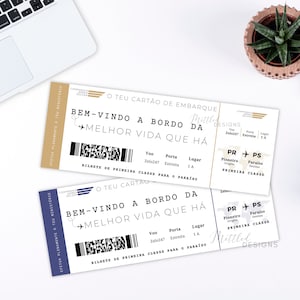 JW Portuguese Best Life Ever Printable Boarding Pass Cards, Português ...