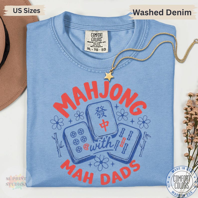 Mahjong Dad Shirt Funny Game Night Gift for Mahjong Loving Fathers ...