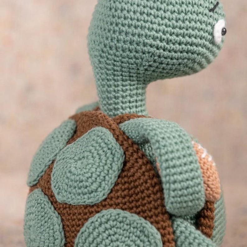 Crochet Turtle PATTERN PDF, Amigurumi Turtle Tutorial, Easy Crochet ...