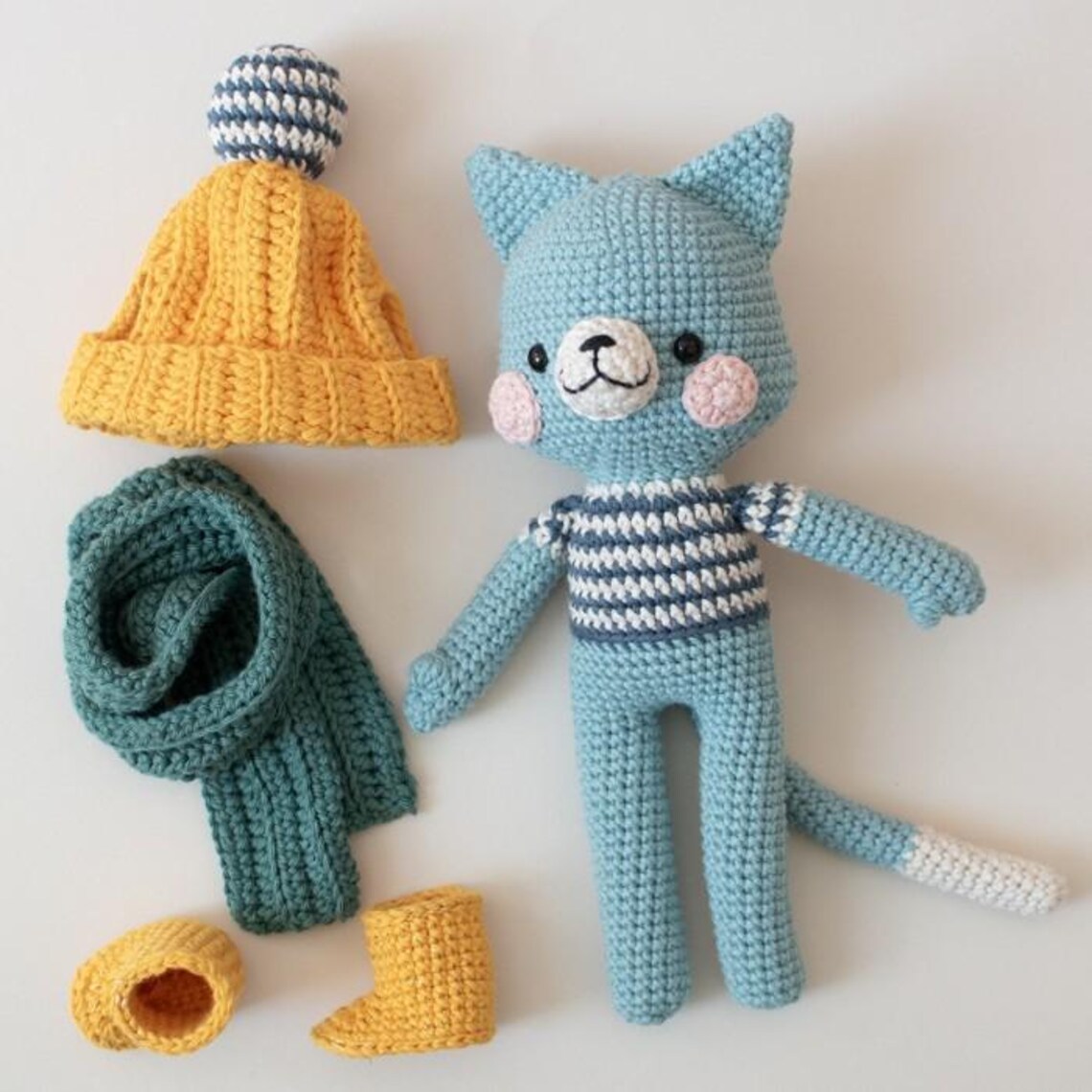Crochet Cat PATTERN PDF, Amigurumi Cat Tutorial, Easy Crochet Pattern ...