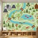 Camping Theme Kids Room Mural, Camping Mural, Camping Wallpaper ...