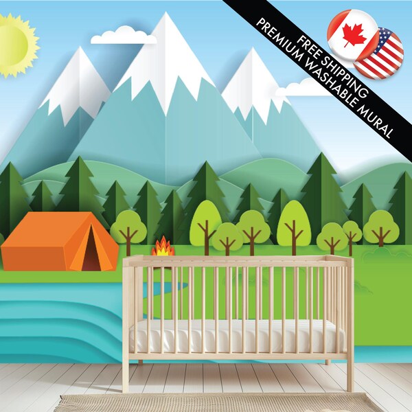 Camping Wallpaper - Etsy