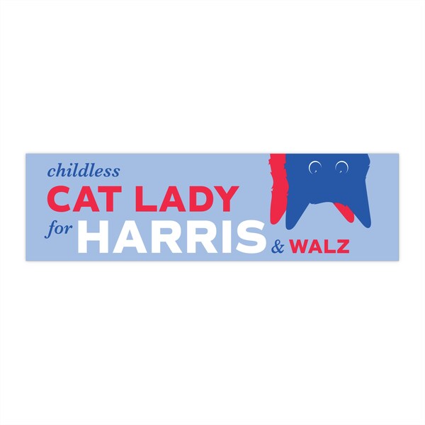 Harris Walz Cats Bumper Sticker - Etsy