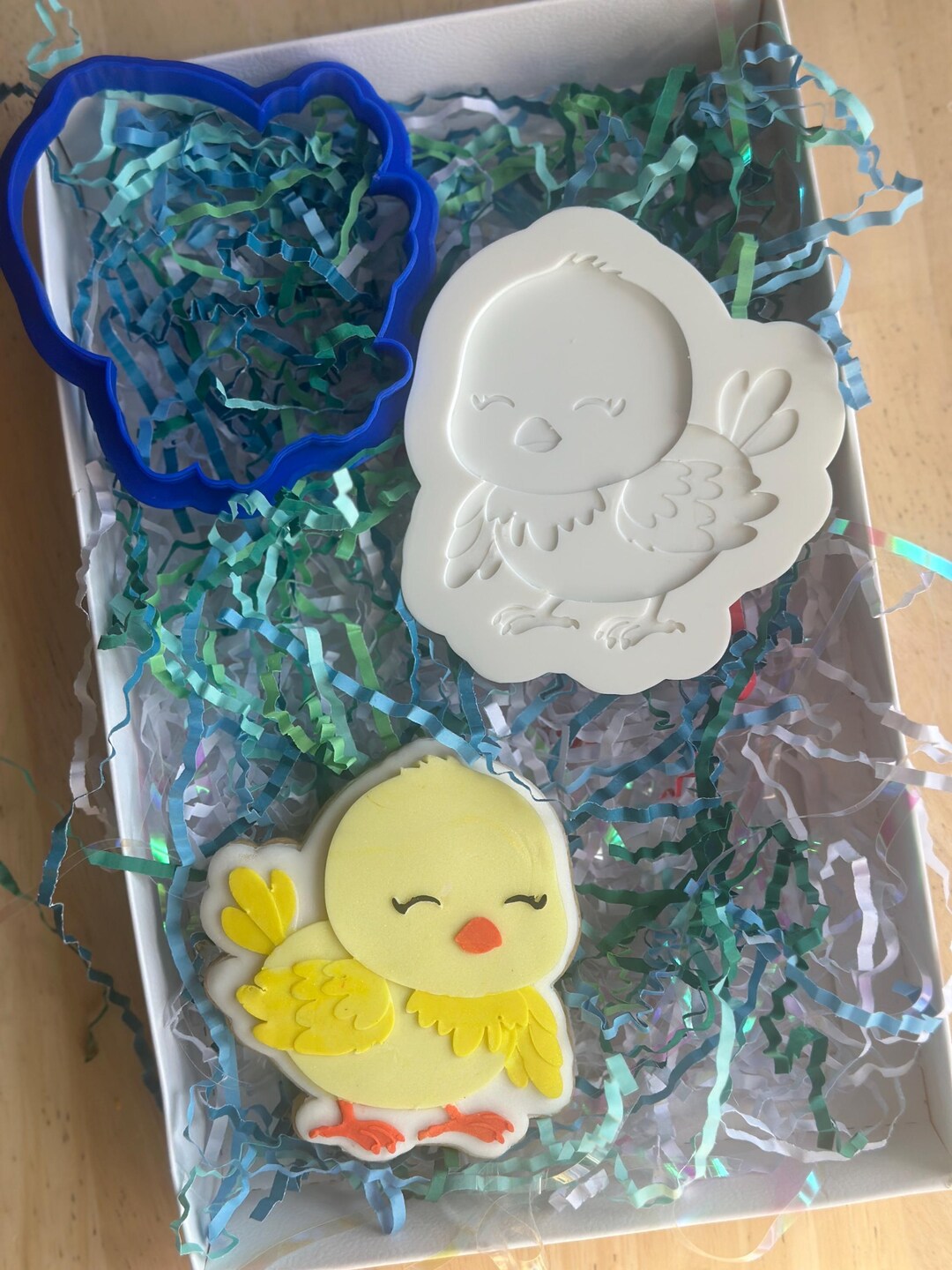 Cute Chicken Cookie Cutter & Stamp | Adorable Easter Baking Tool - Etsy