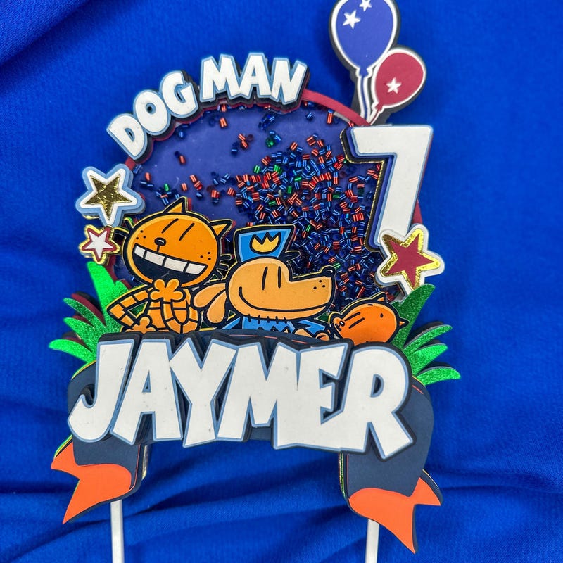 “dog Man” Birthday Cake - Etsy