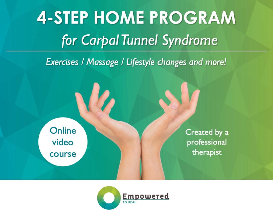 Carpal Tunnel Syndrome Home Treatment: 4-step Holistic Guide (video ...