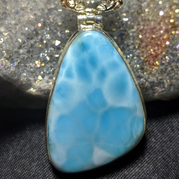 Larimar Pendant - Etsy