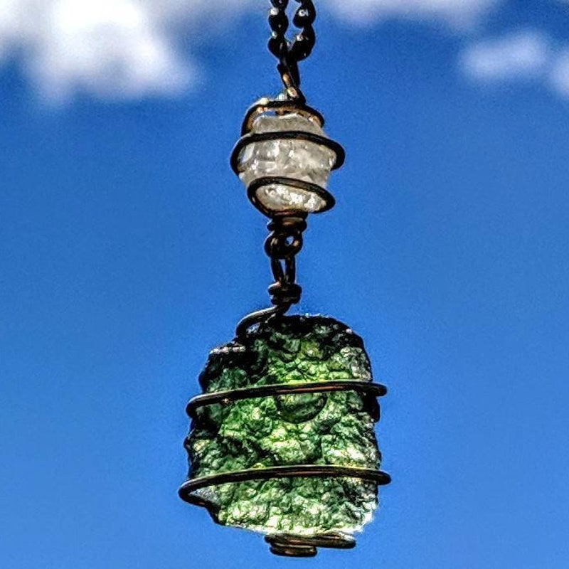 Tektite Moldavite Jewelry - Etsy