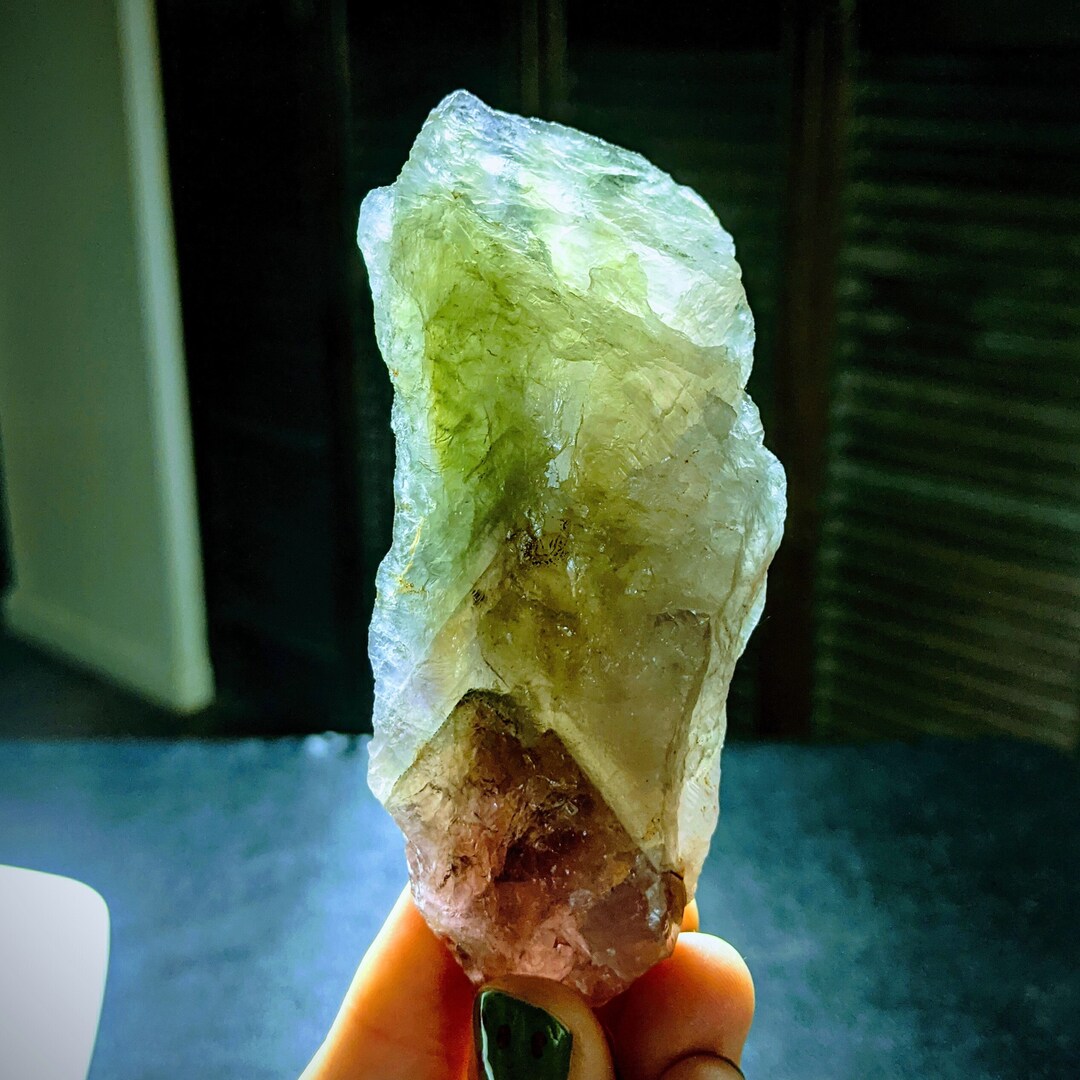 EMERALD Auralite 23 Crystal Wand! Authentic Canada Super Seven ...