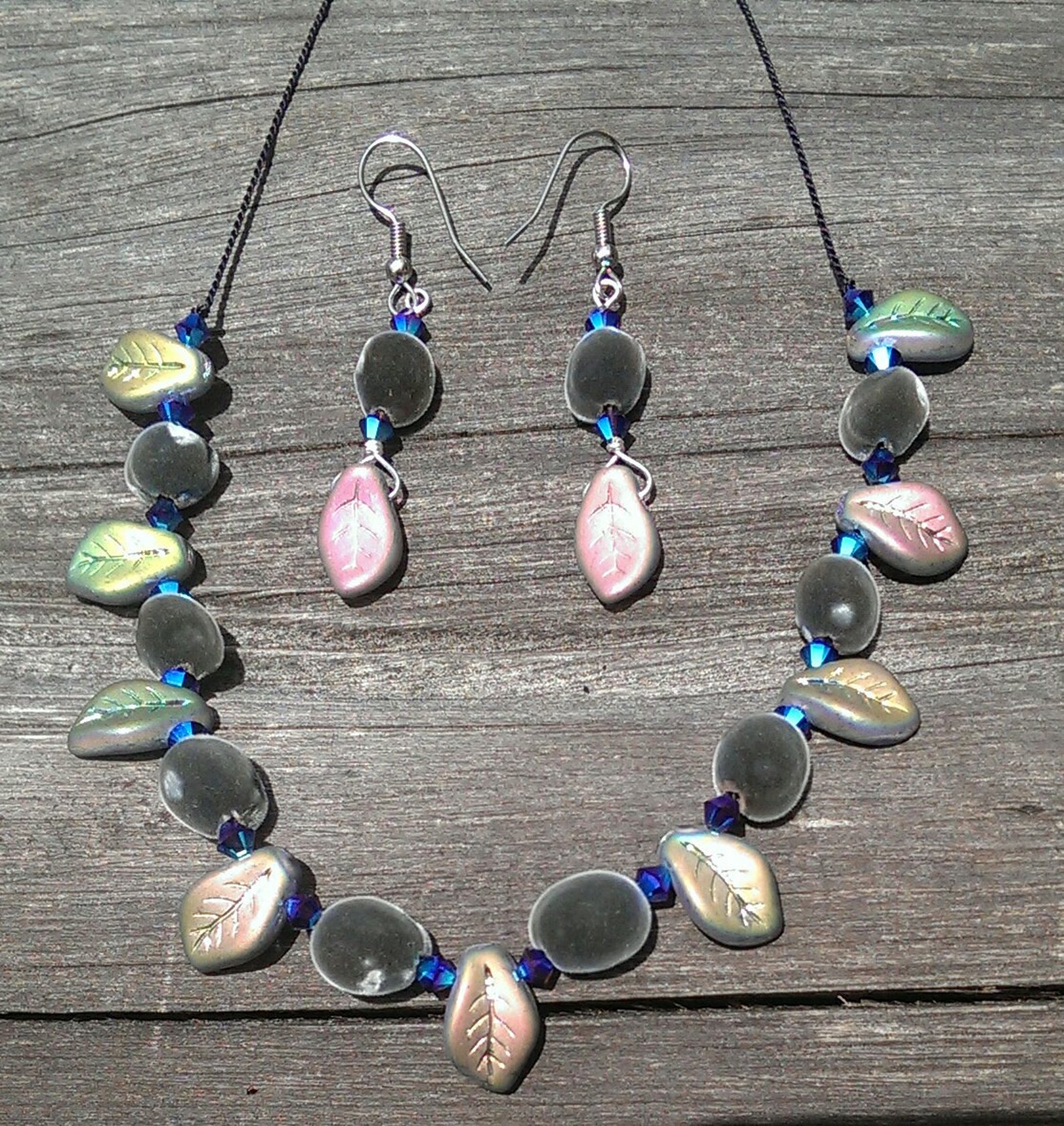MGAMBO Seed Necklace and Earring Set! Velvet Seeds With Czech Glass ...