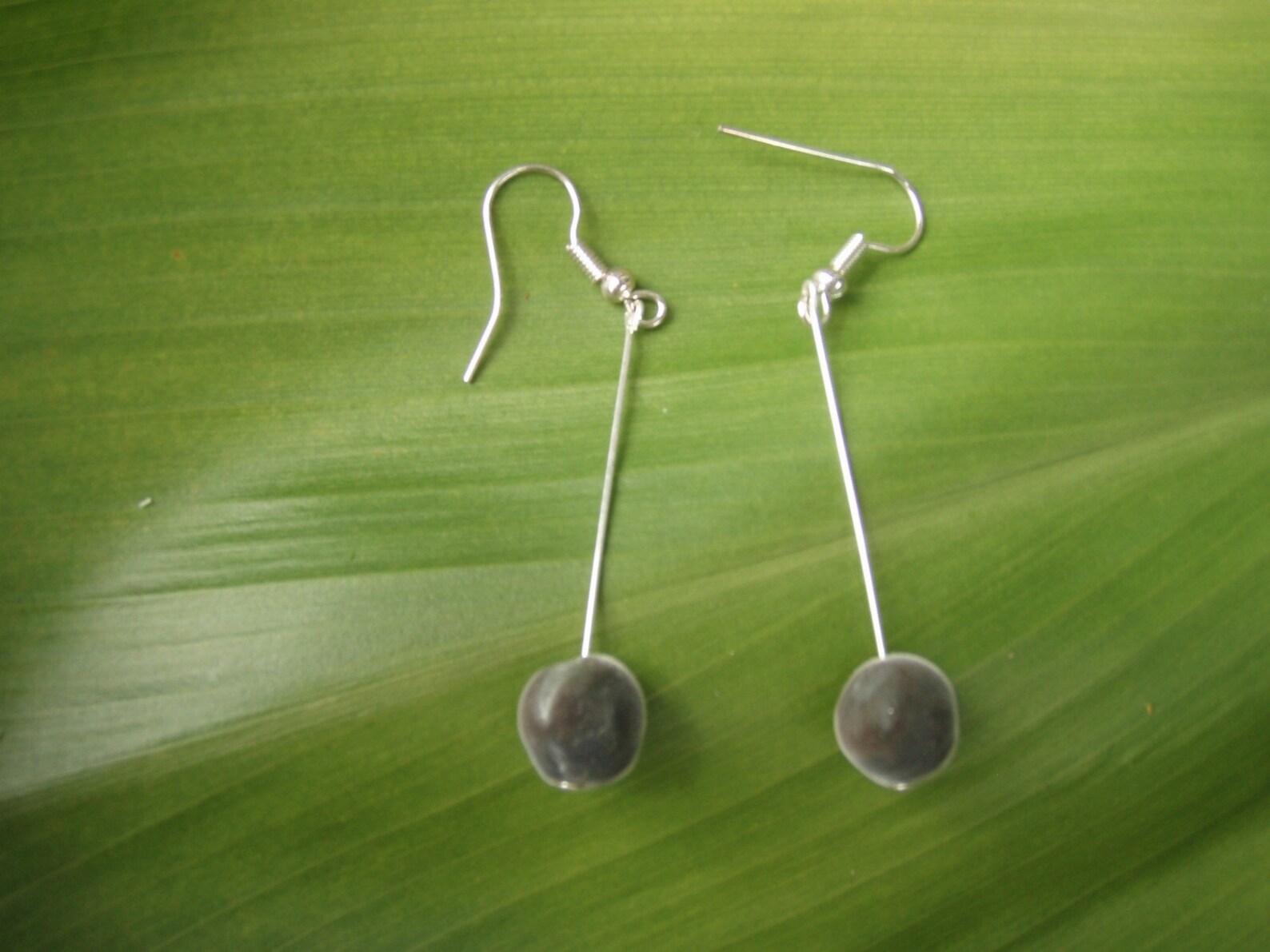 Hua Weleweka (mgambo Seed) Original Dangle Earrings. Smooth, Delicate ...