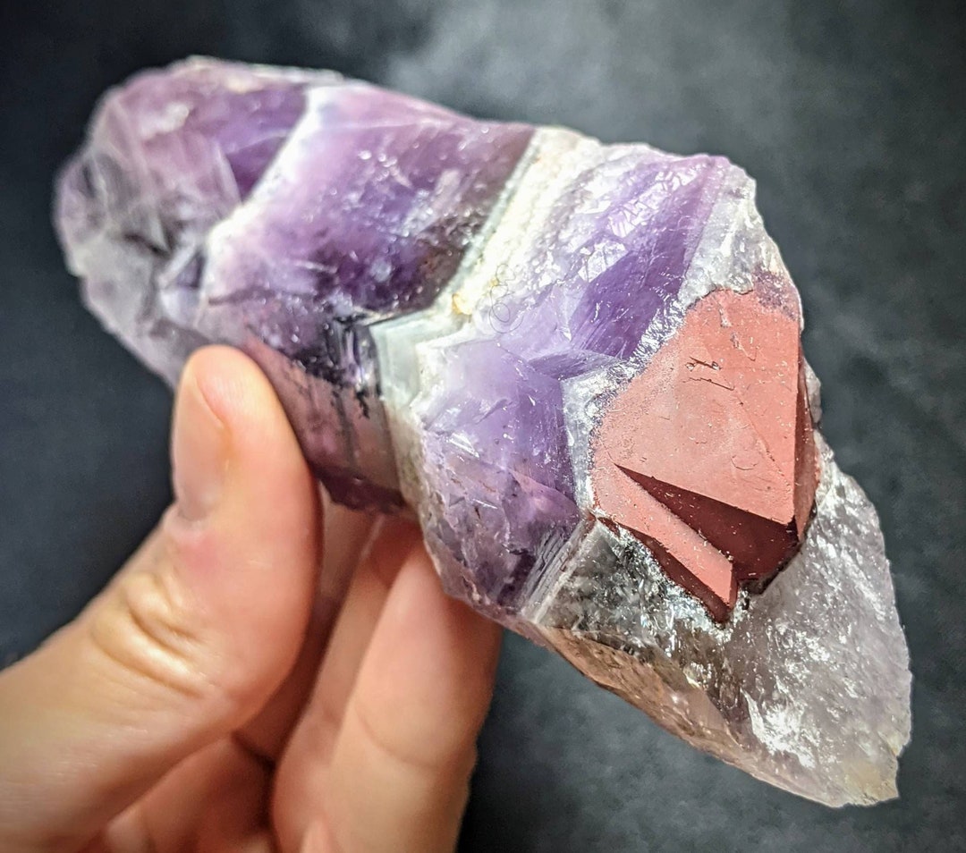 Red Cap Auralite 23 Crystal Certificate of Authenticity 184 Grams - Etsy
