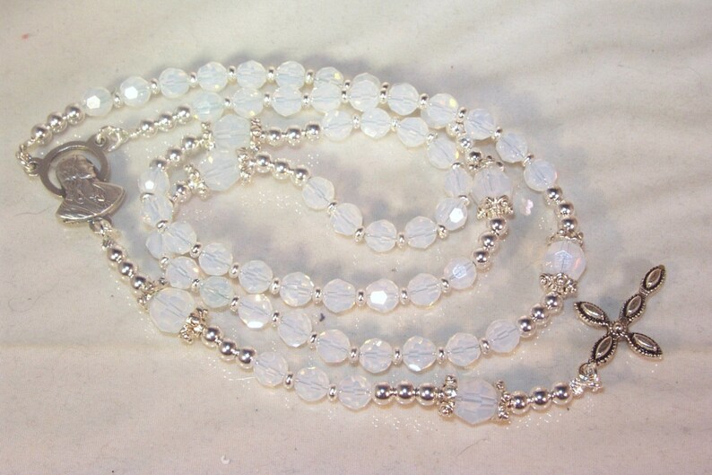 Swarovski Crystal Rosary Catholic Anglican Jewish Made | Etsy