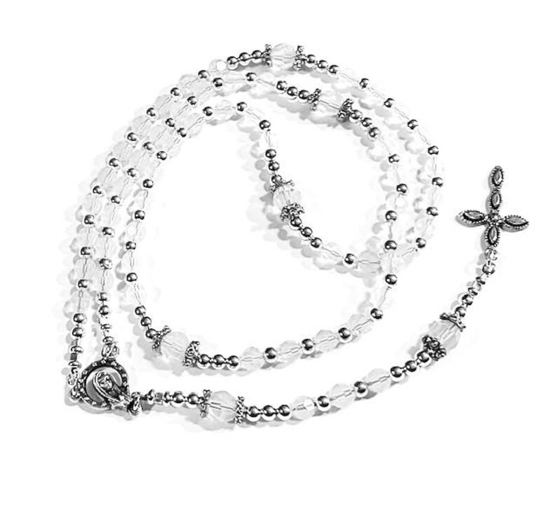 Swarovski Crystal Rosary - Catholic, Anglican, Jewish - Made to Order ...