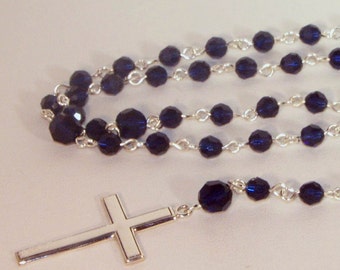 Swarovski Crystal Rosary Catholic Anglican Jewish Made | Etsy