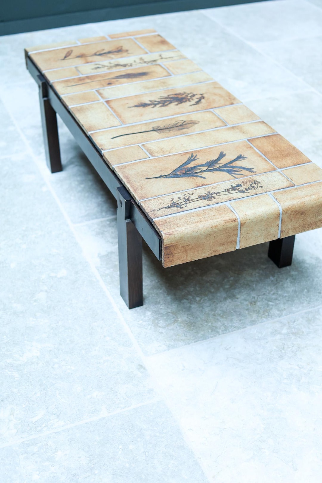Biophilic Coffee Table by ROGER CAPRON, Vintage French Ceramic Coffee ...