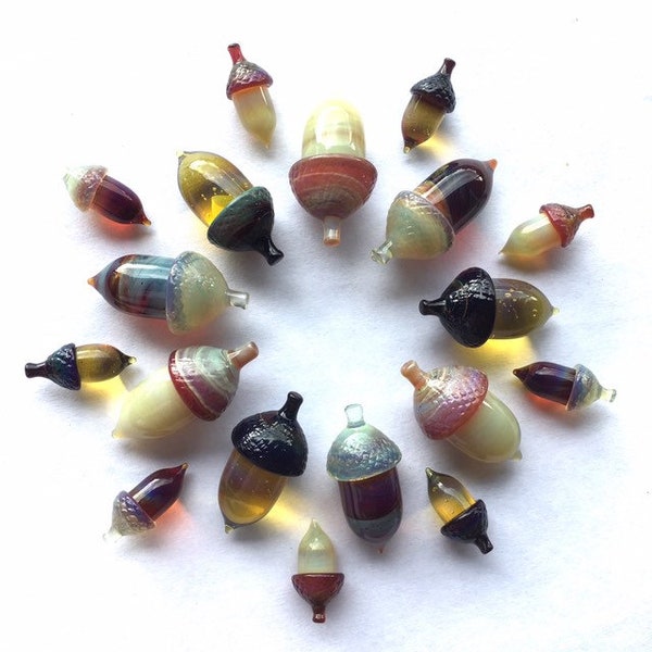 Glass Acorn - Etsy