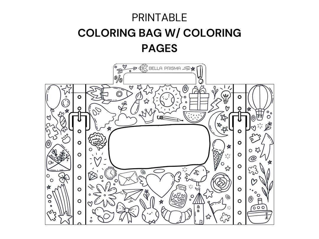 Coloring Bag, Printable Coloring Pages, Kids Coloring Pages, Printable ...