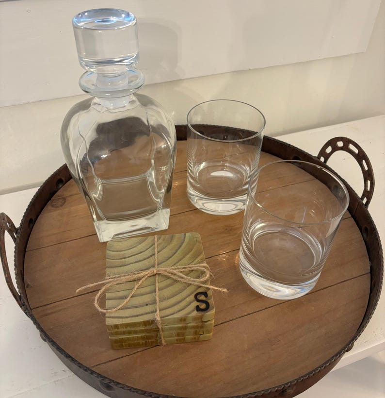 Handmade Personalized Wood Coasters - Set of 4 - Etsy