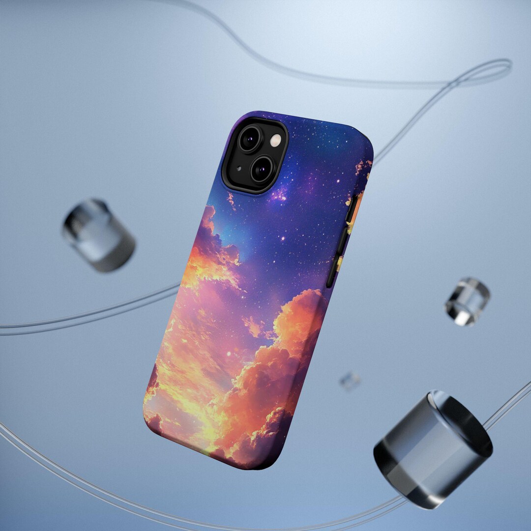 Magsafe Beautiful Starry Sky With Colorful Clouds Phone Case Design ...