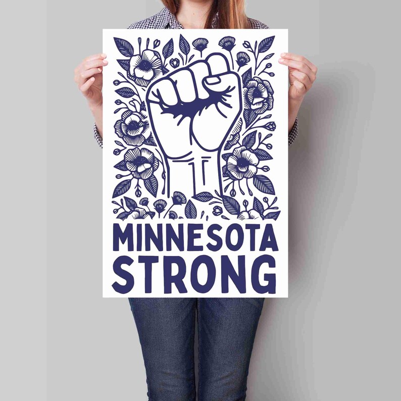 Ice Out Minnesota Anti ICE Protest Sign PRINTABLE, Protest Poster for ...